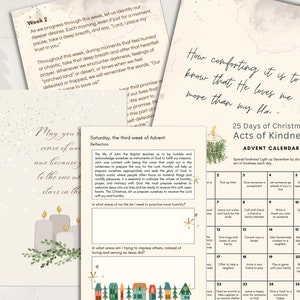 Printable Advent Prayer and Reflection Journal | Christian Advent ...