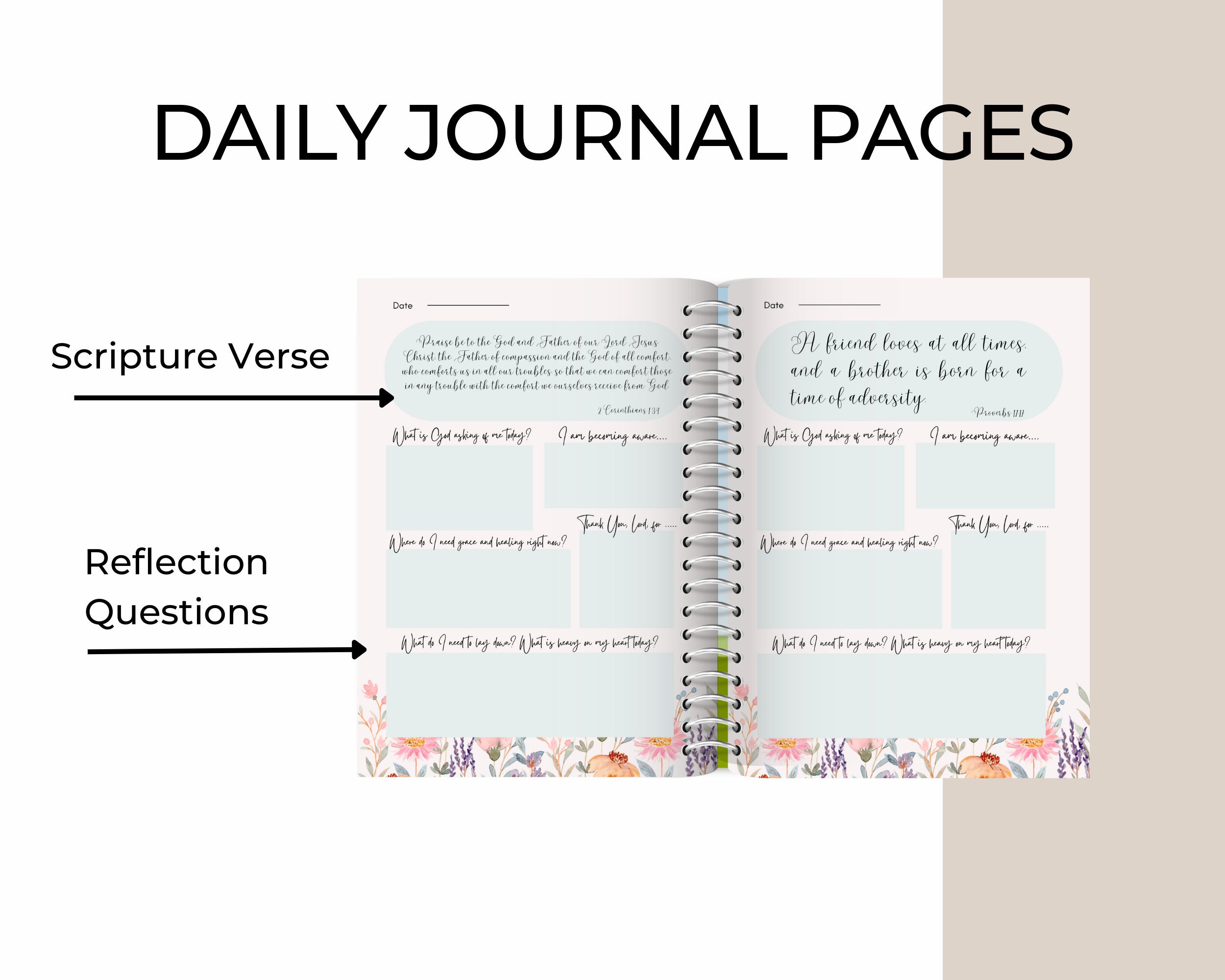 Catholic Prayer Journal 250 Pages Daily Journaling for Women Devotional ...