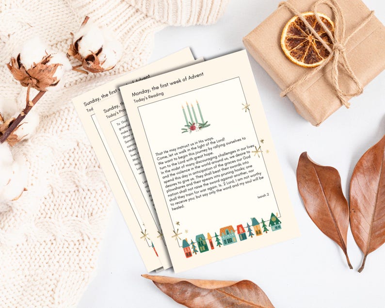 Printable Advent Prayer and Reflection Journal | Christian Advent ...