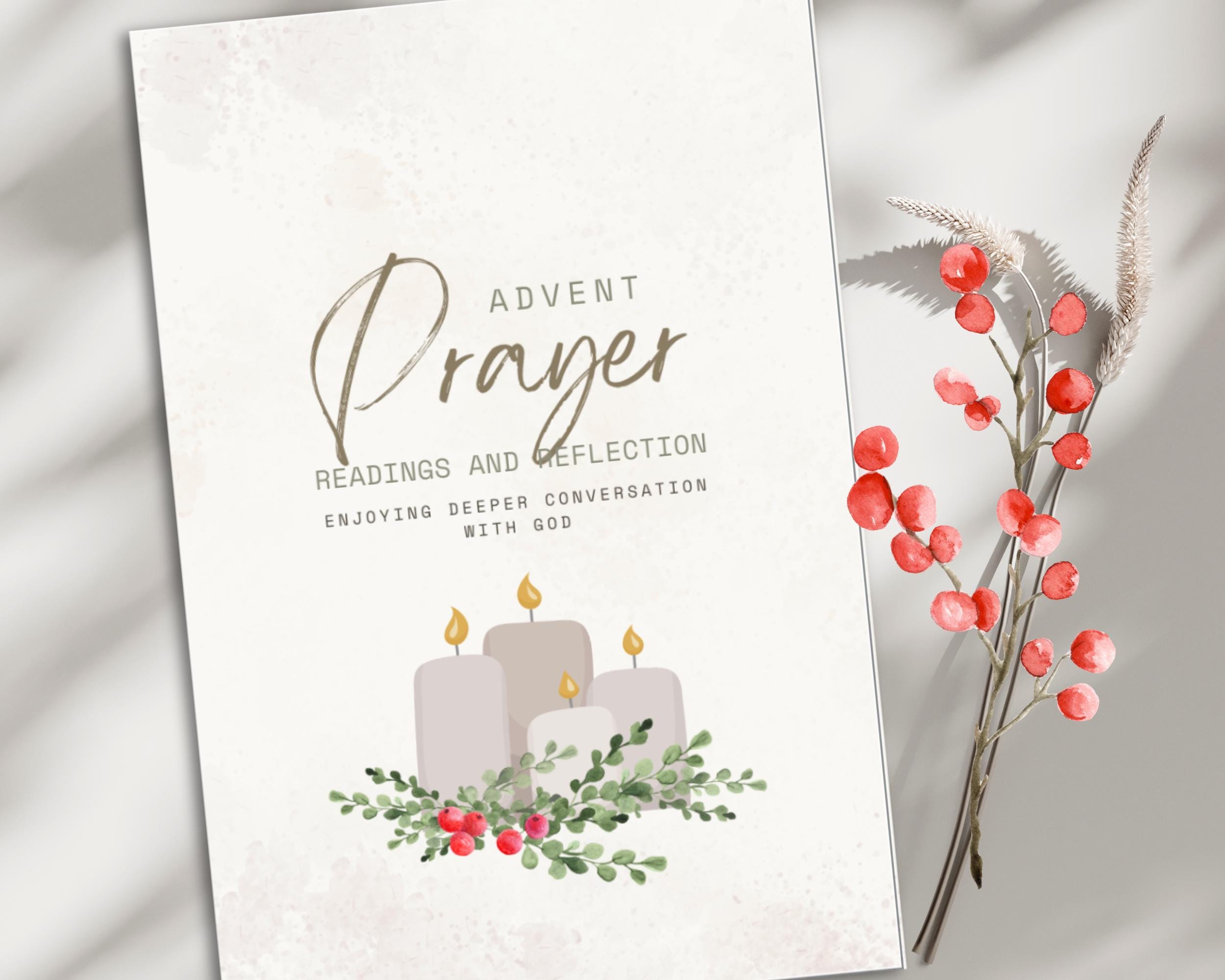 Printable Advent Prayer and Reflection Journal | Christian Advent ...