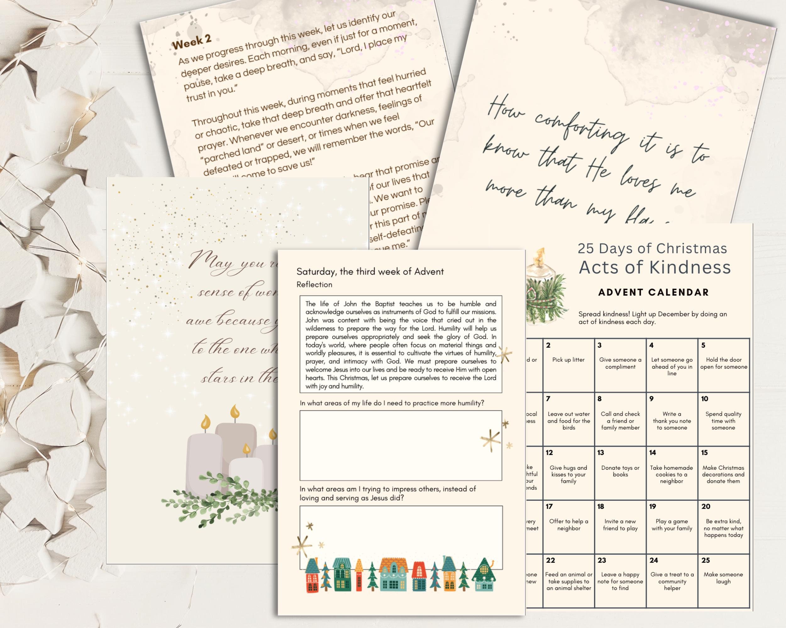 Printable Advent Prayer and Reflection Journal | Christian Advent ...