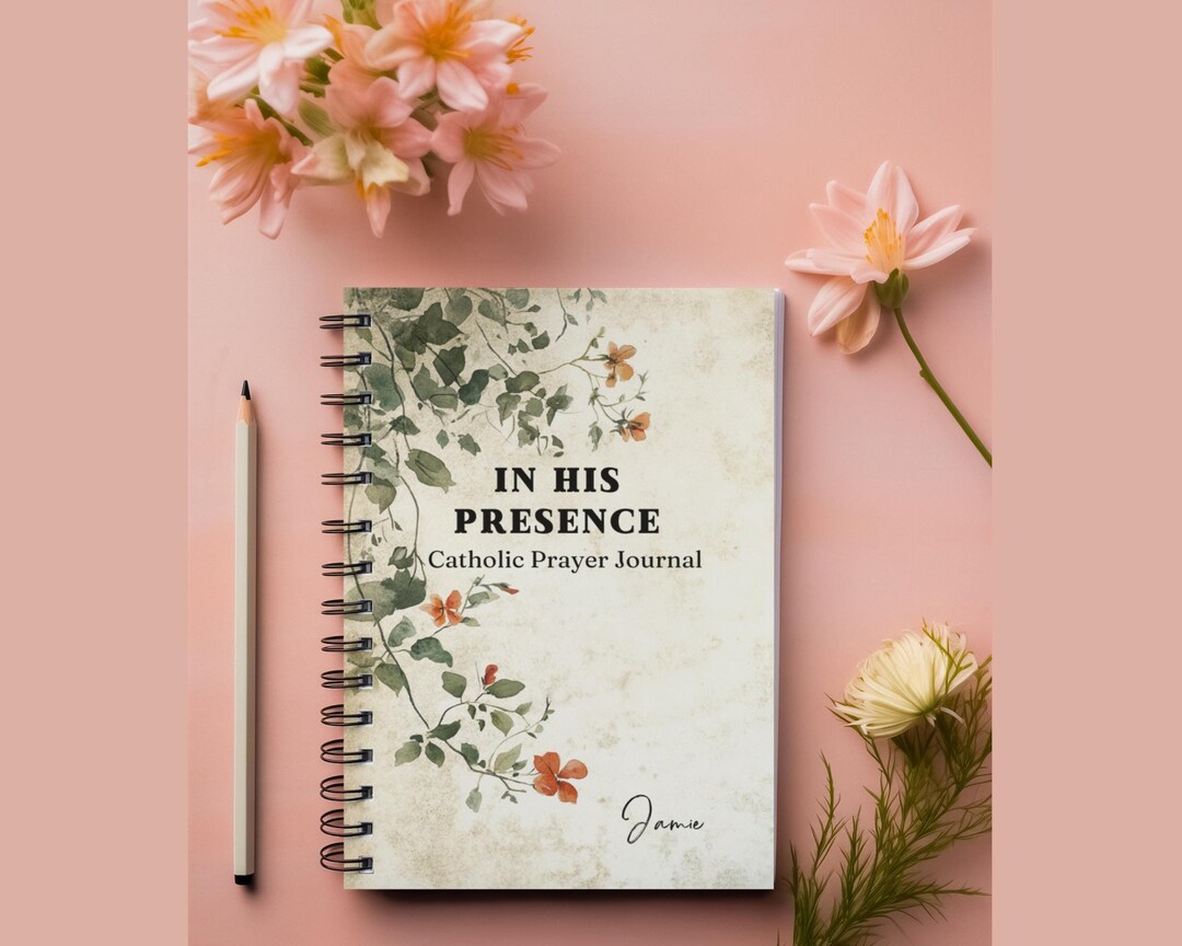 Personalized Catholic Prayer Journal, Custom Devotional Notebook, Daily ...