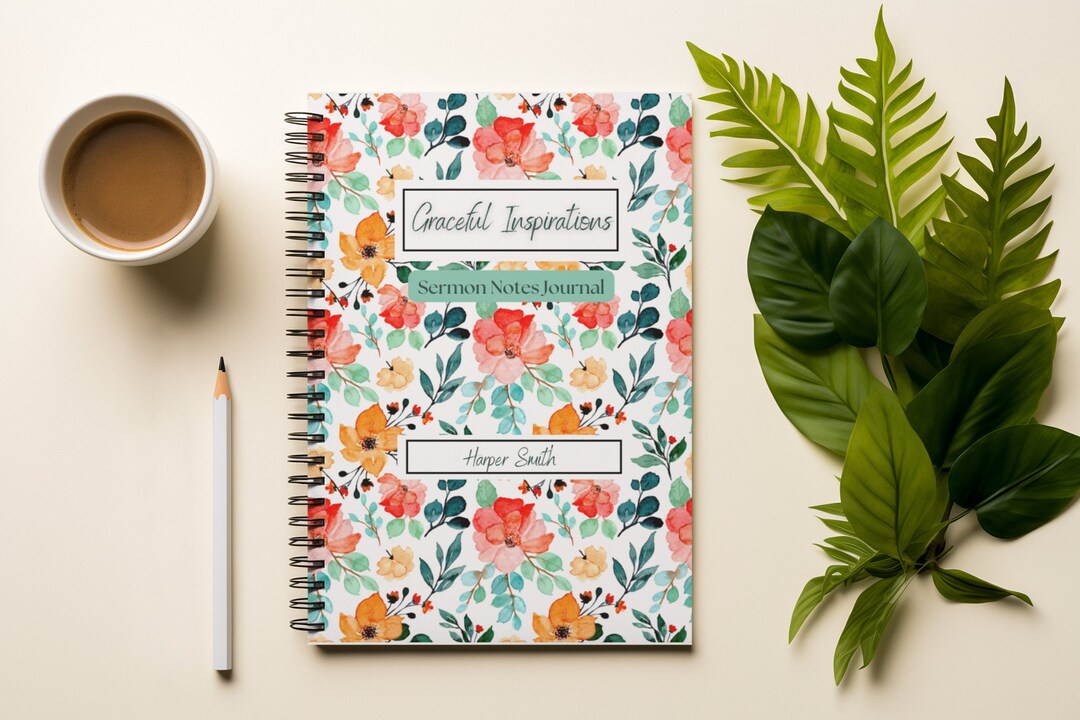 Personalized Devotional Sermon Notes Journal: Graceful Inspirations ...