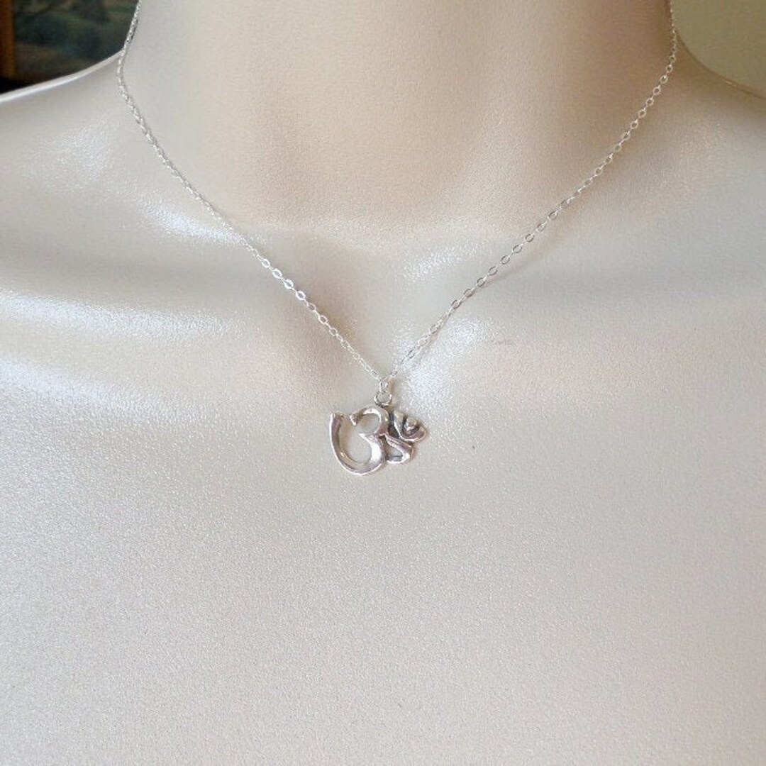 OHM Necklace Sterling Silver Ohm Necklace Ohm Jewelry Sterling Silver ...