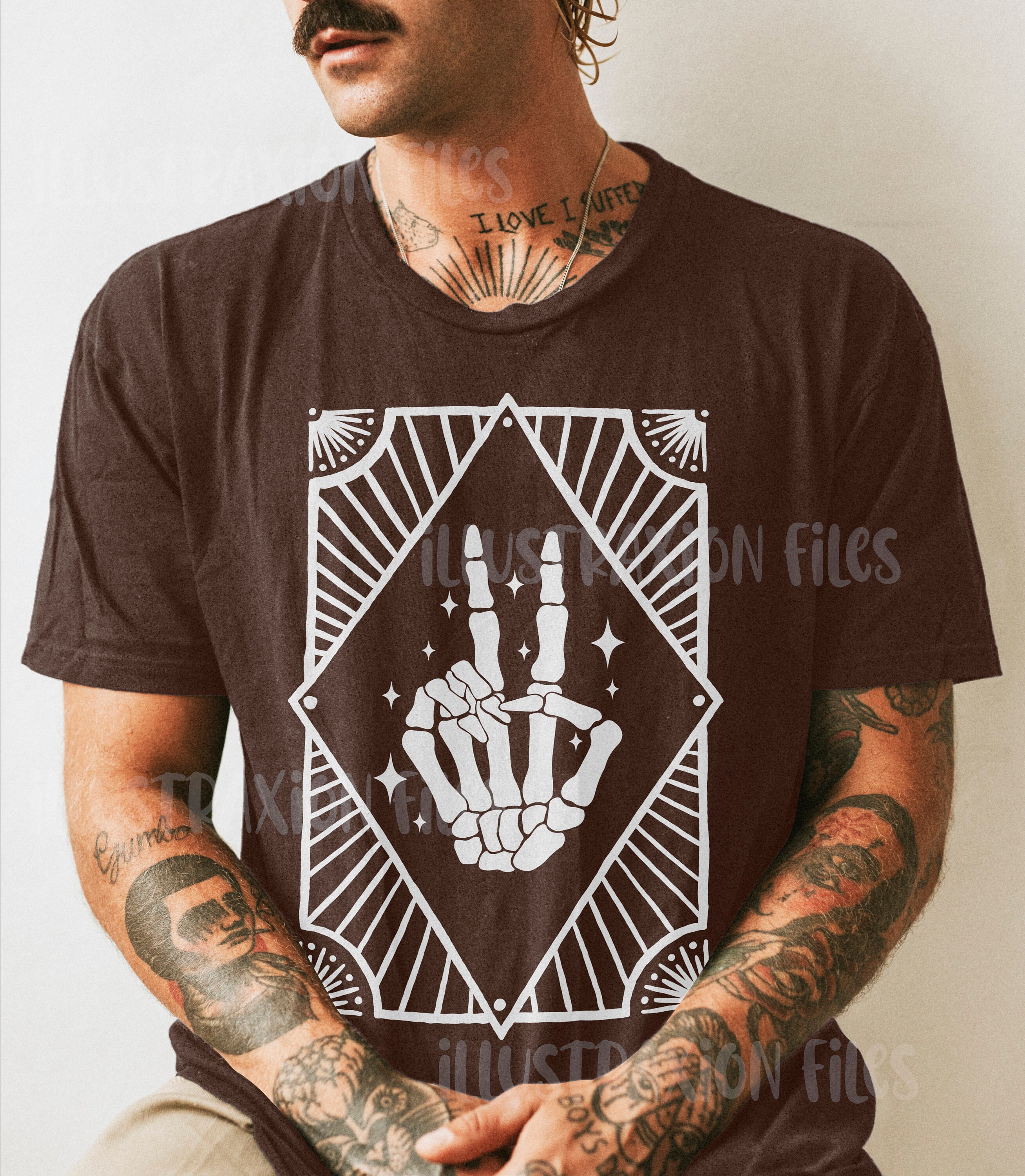 Skeleton Peace Sign | PNG | SVG | JPG | Skeleton Hand | Gothic | T ...