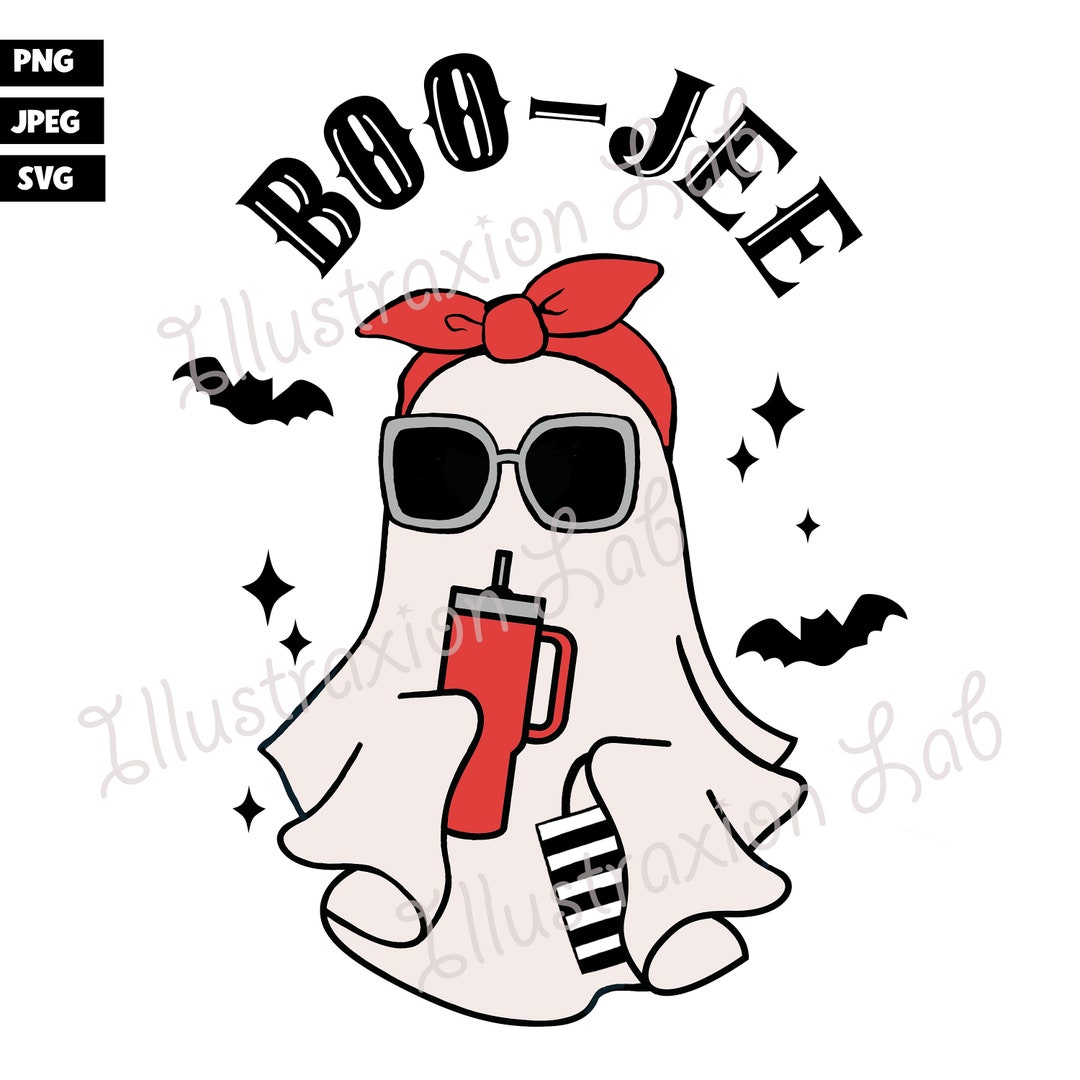Boojee Ghost | PNG | SVG | JPG | Red Stanley | Headband | Designer ...