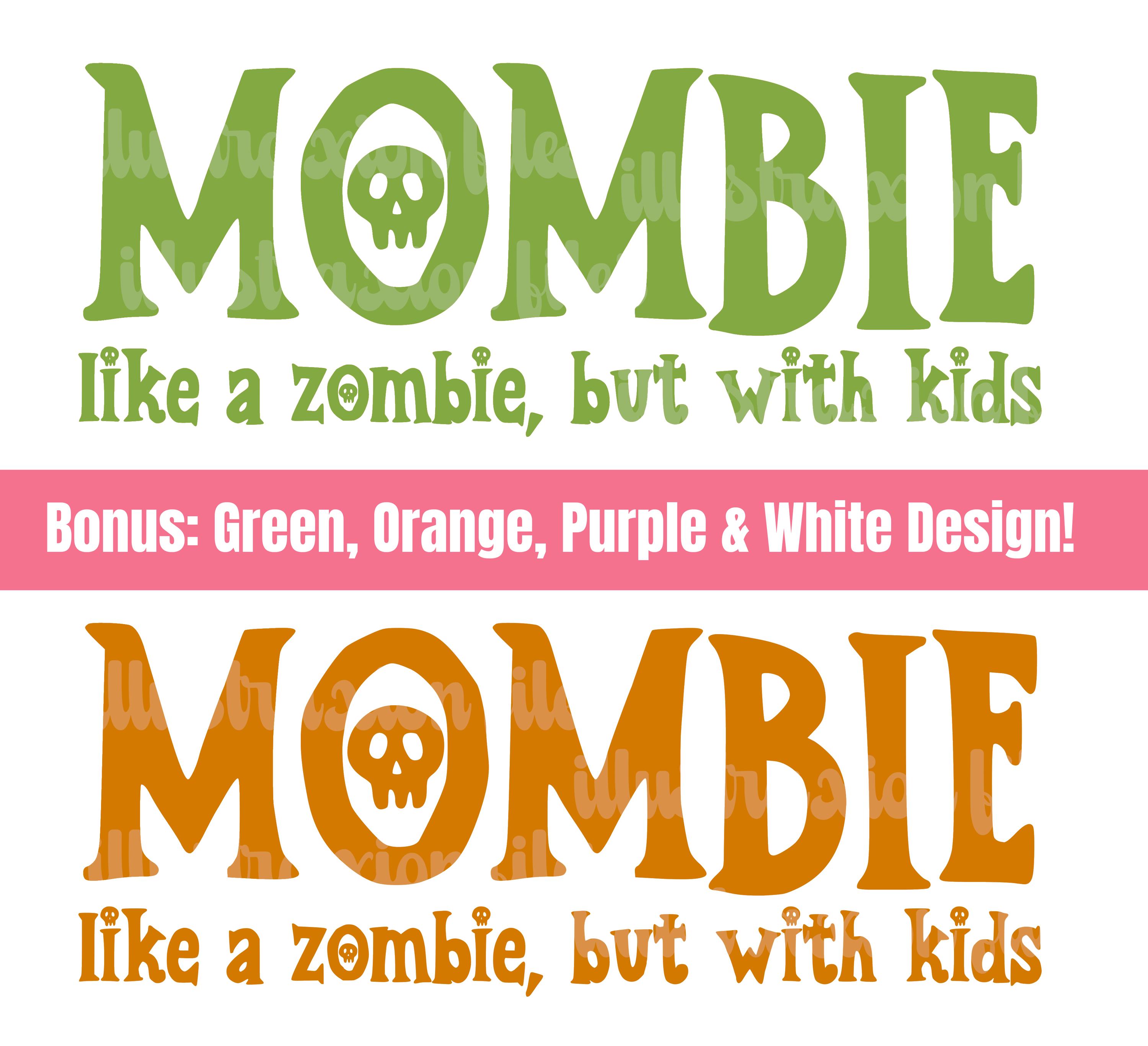 Mombie Like a Zombie but With Kids PNG | Funny Mom Halloween | Monster ...