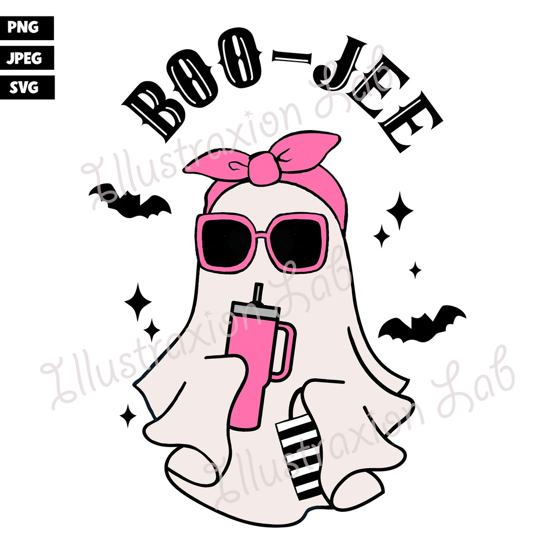 Boojee Ghost Png Svg Stanley Cup Pink Cute Designer Sunglasses