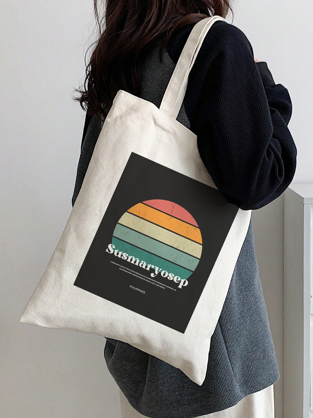 Filipino Tote Canvas Shopping Bag Filipino Pride Gift for Pinoy Mom ...