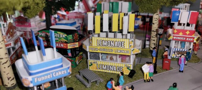 HO Scale Mini Food Stand - Etsy