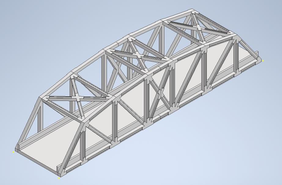 Model Truss Bridge STL File - Etsy