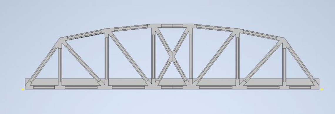 Model Truss Bridge STL File - Etsy