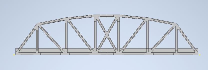 Model Truss Bridge STL File - Etsy