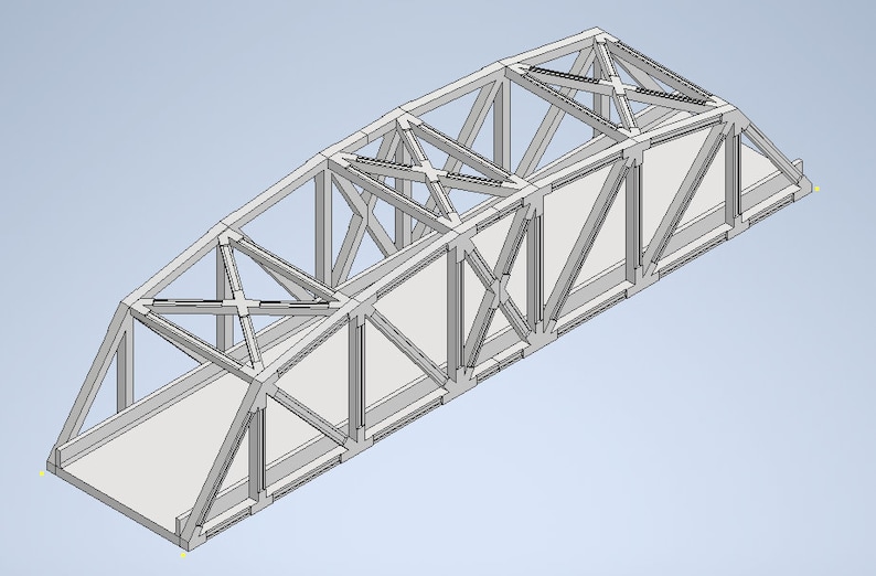 HO Scale Truss Brdige - Etsy
