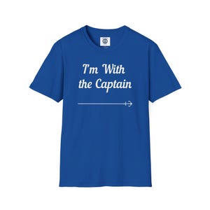 I'm With the Captain Nautical Softstyle Sailing T-shirt, Boat Shift ...