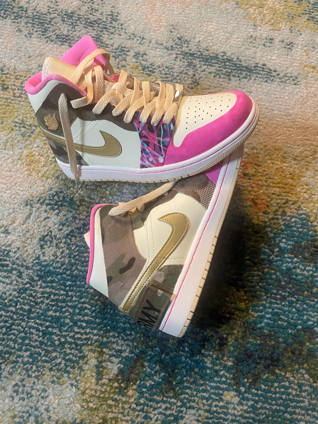 Custom Sneakers - Custom Shoes - Glitter -painted - Men- Women - Kids ...