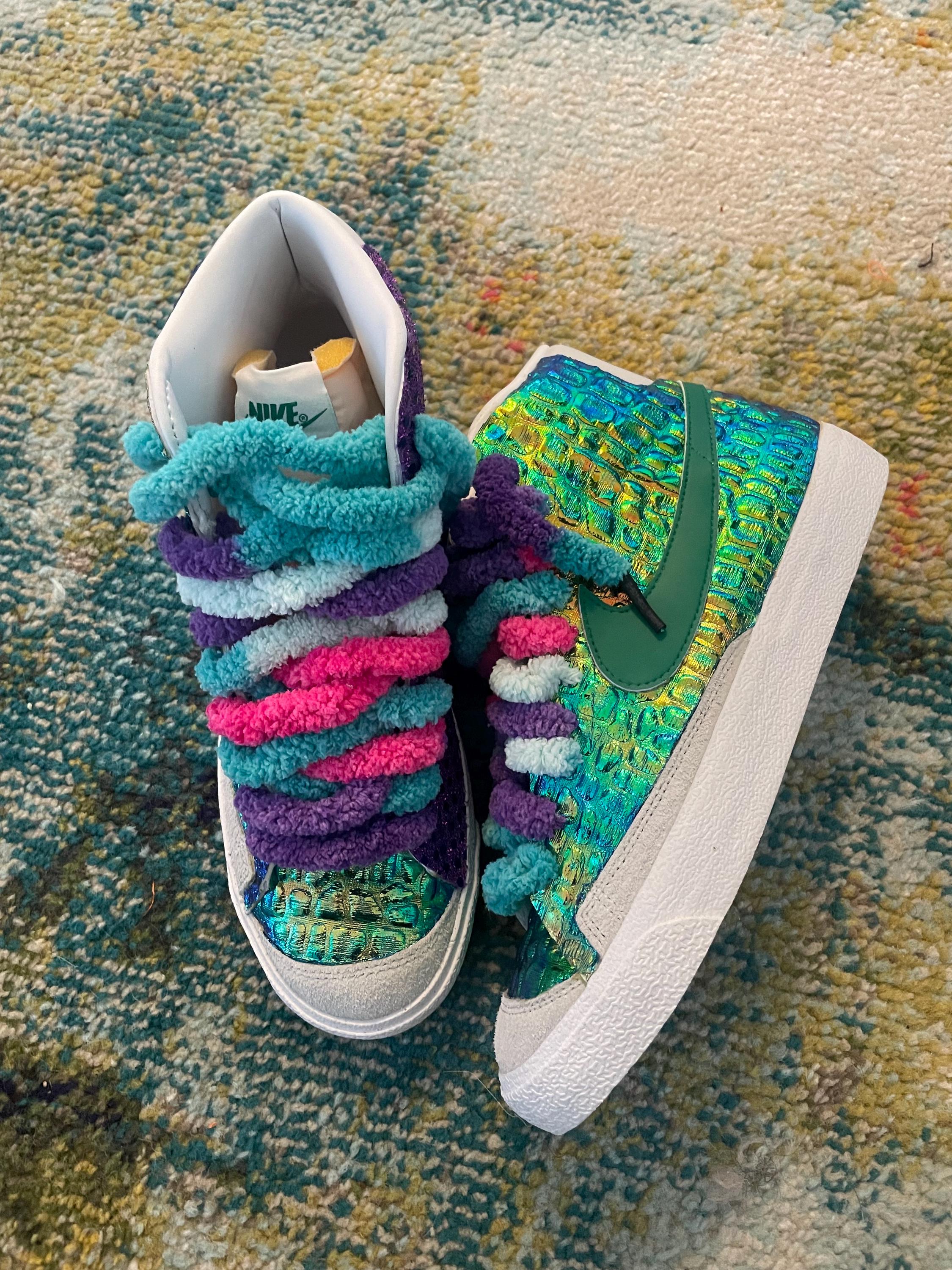 Custom Sneakers - Custom Shoes - Glitter -painted - Men- Women - Kids ...