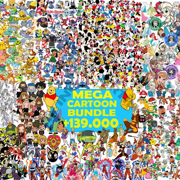 Cartoon Png and Svg - Etsy