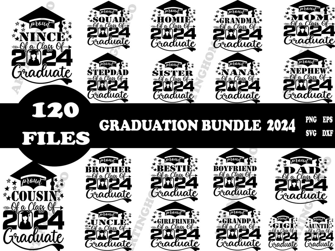 Graduation Svg, Proud Graduate 2024 SVG, Senior 2024 Svg, Class of 2024 ...