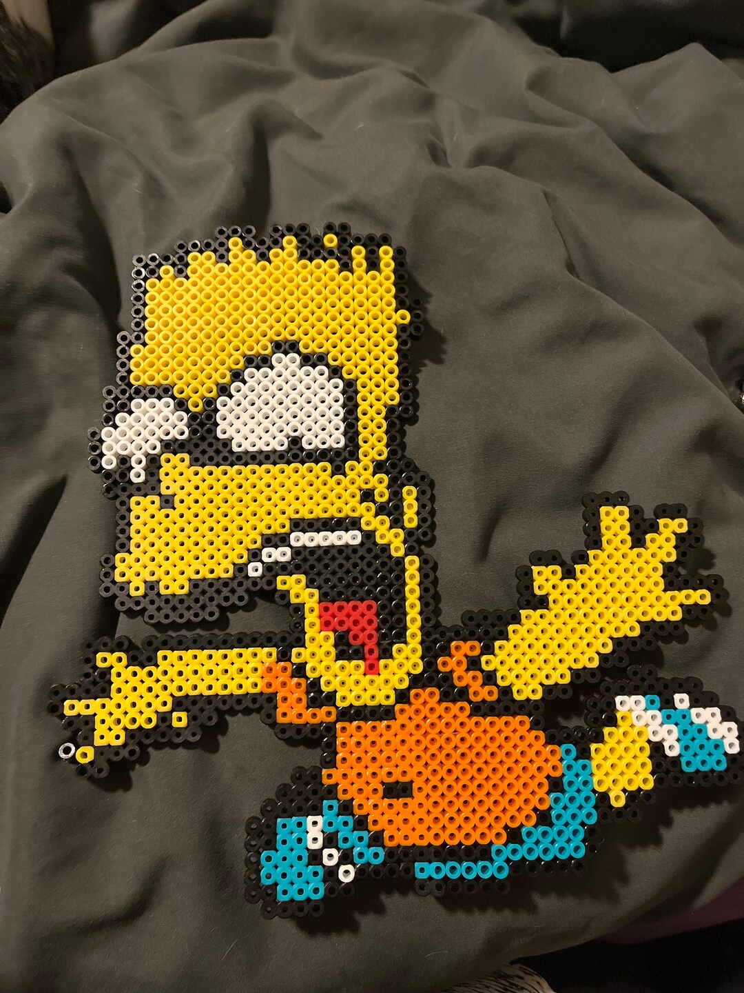 Perler Beads Bart Simpson - Etsy