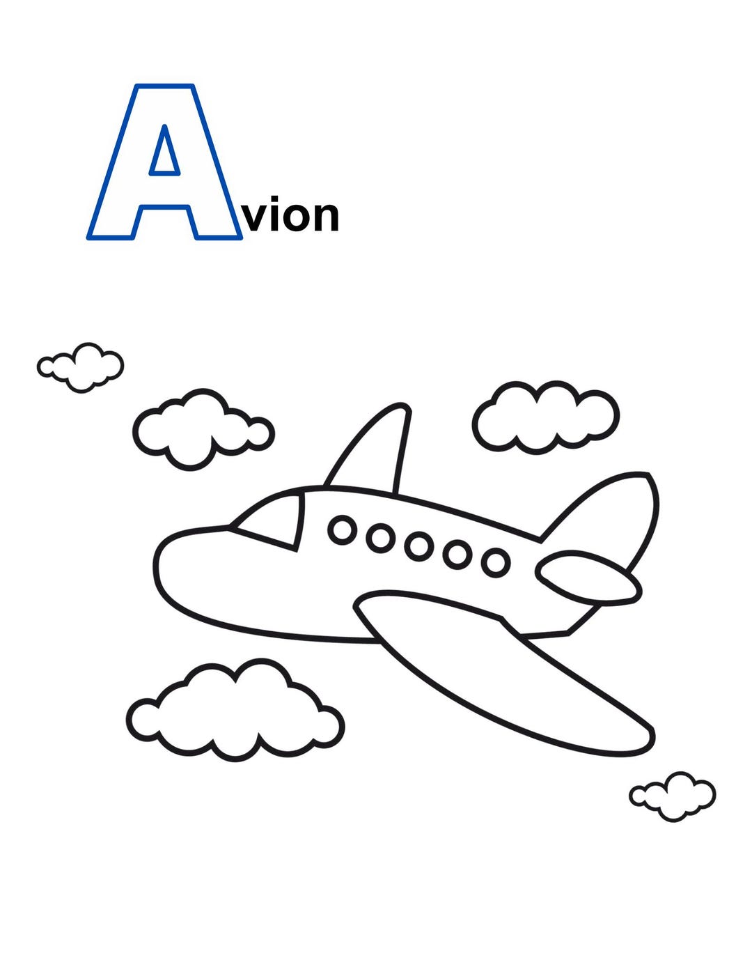 Abecedaire, ABC French Coloring Book, French Primary, French Maternelle ...