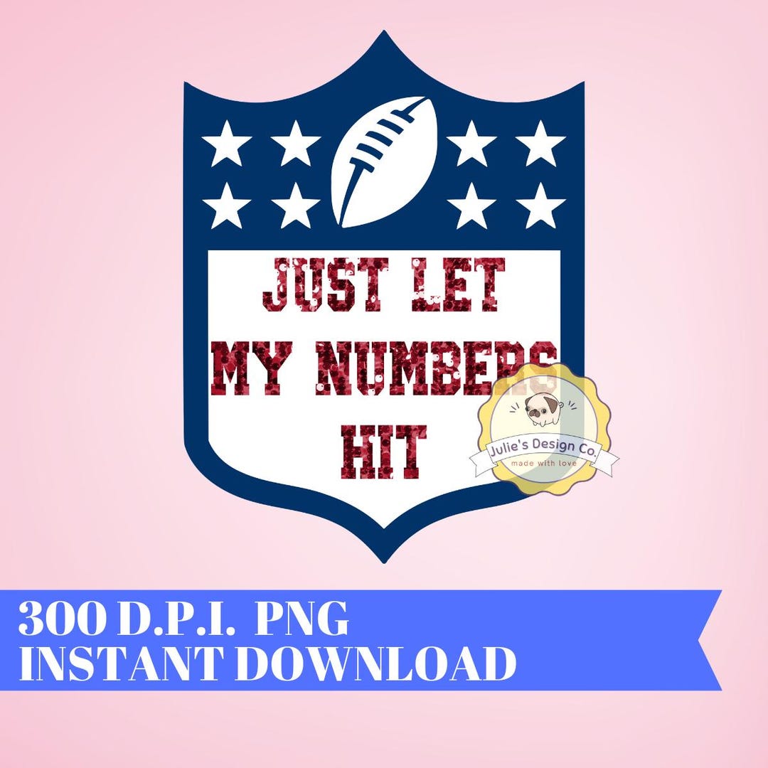 Just Let My Numbers Hit Glitter Effect PNG - Instant Download - Etsy
