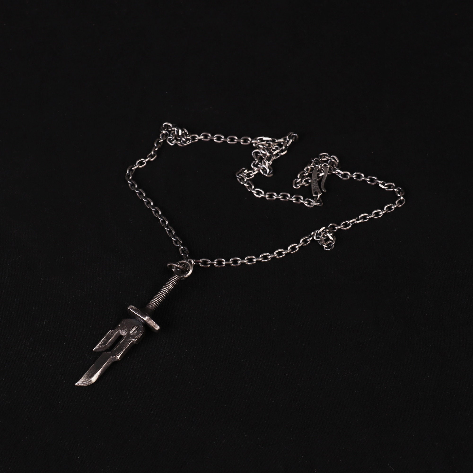 6.3cm 925 Sterling Silver Toji Fushiguro Weapon Pendant - Etsy