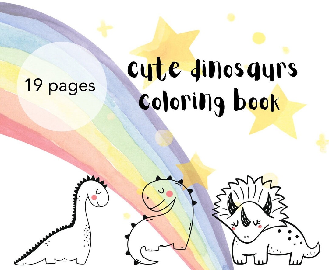 Adorable Dinosaur Coloring Pages for Kids - Creative Fun for Young ...