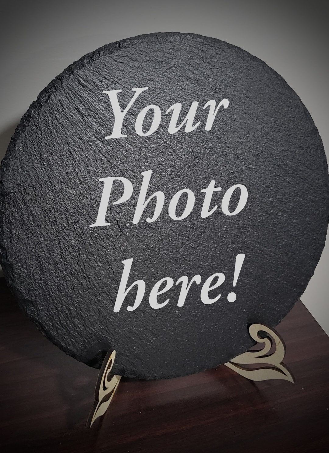 Laser Engraved Photos on Black Slate - Etsy