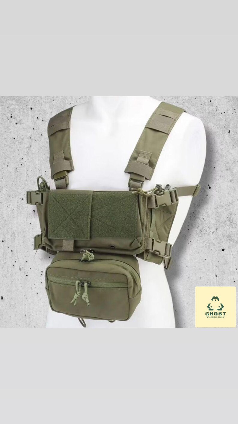Tactical Chest Rig With Modular Pouch System - Etsy