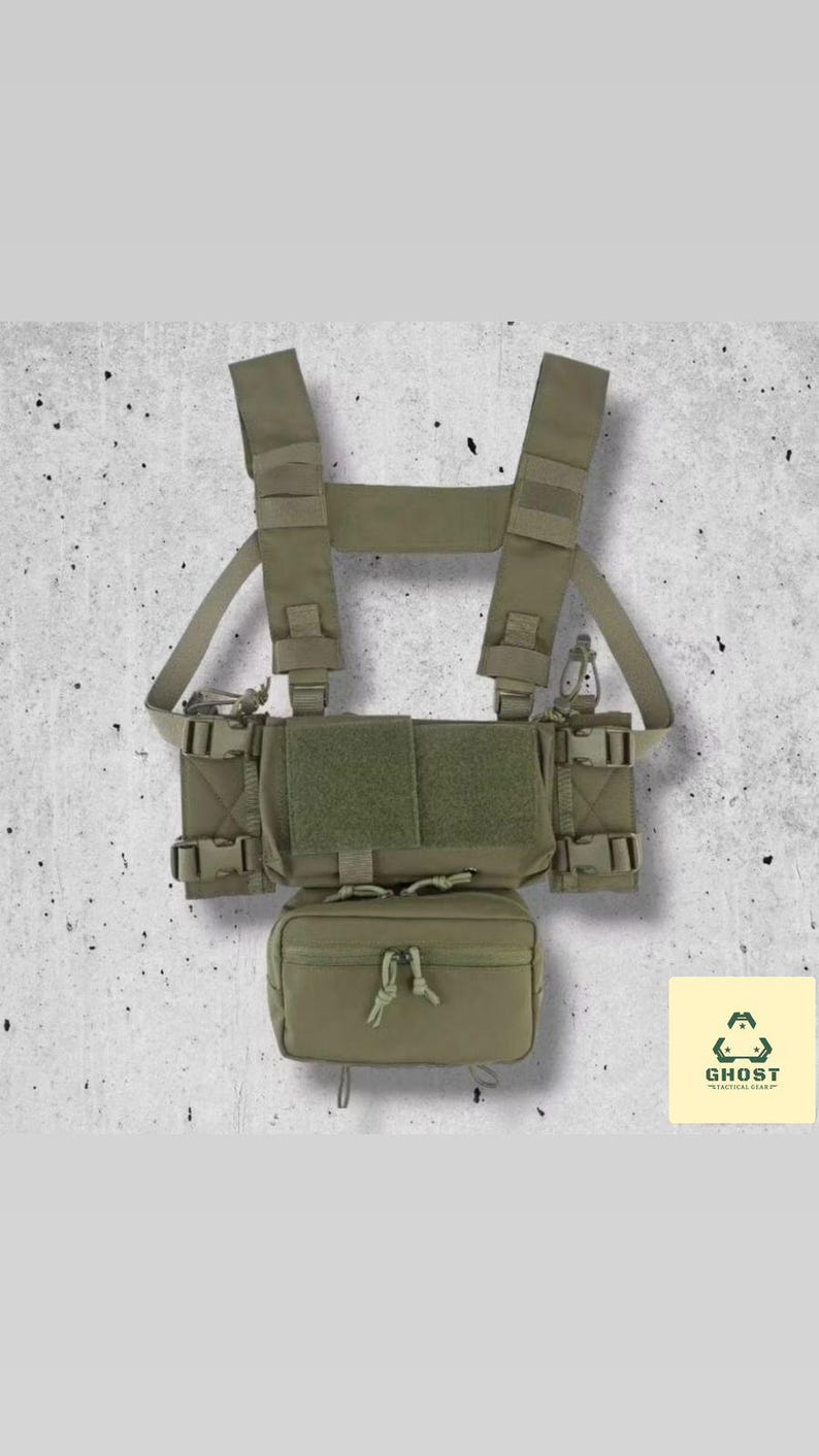 Tactical Chest Rig With Modular Pouch System - Etsy