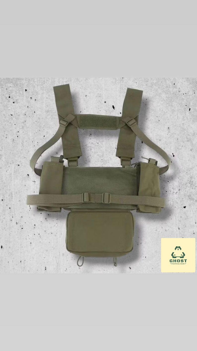 Tactical Chest Rig With Modular Pouch System - Etsy