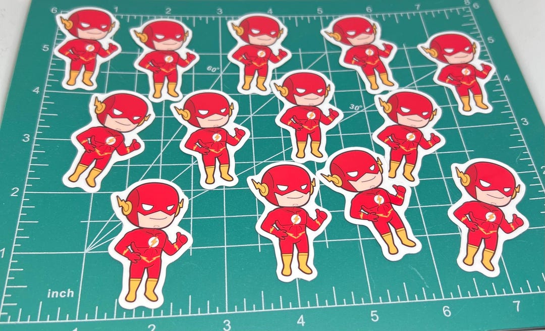Super Hero Flash Mini Stickers, | Cute, Funny Decal for Laptop, Phone ...