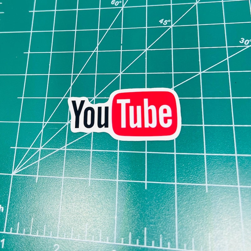 Youtube Logo Sticker - Etsy
