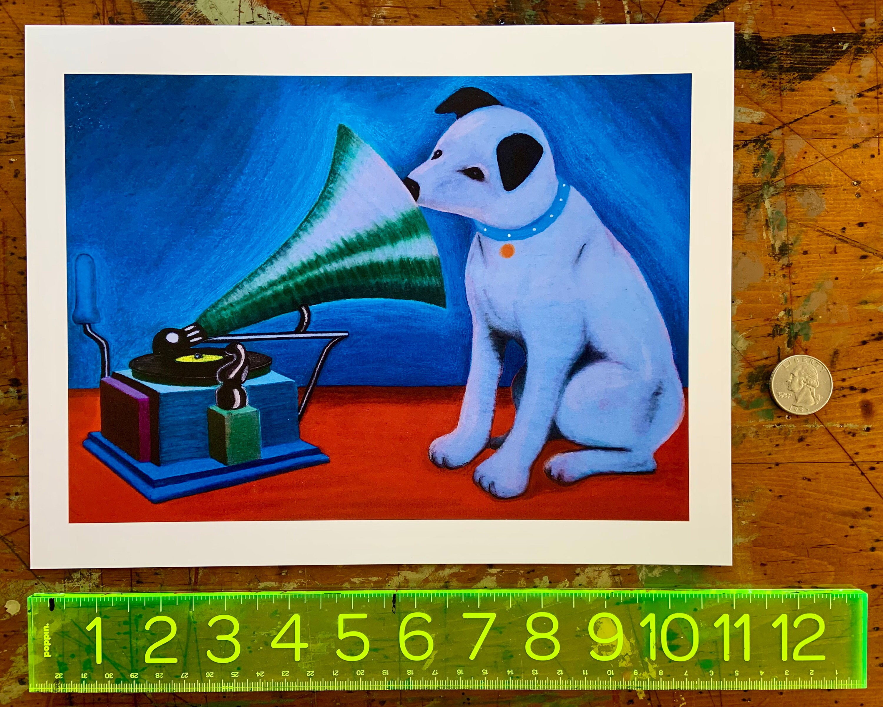 Vintage RCA Dog Print - Etsy