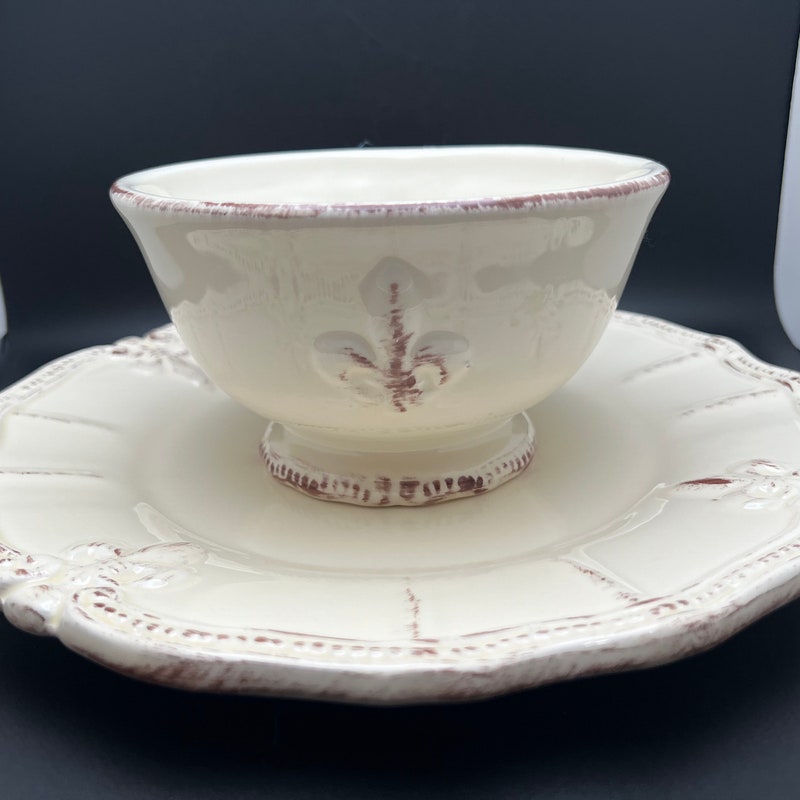 Fleur De Lis Plate - Etsy