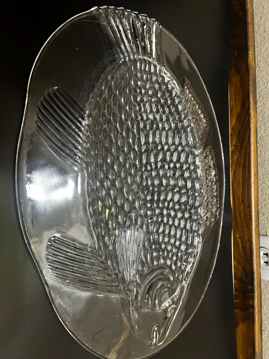 Nuutajarvi "ahti" Glass Fish Platter 16.5" - Etsy
