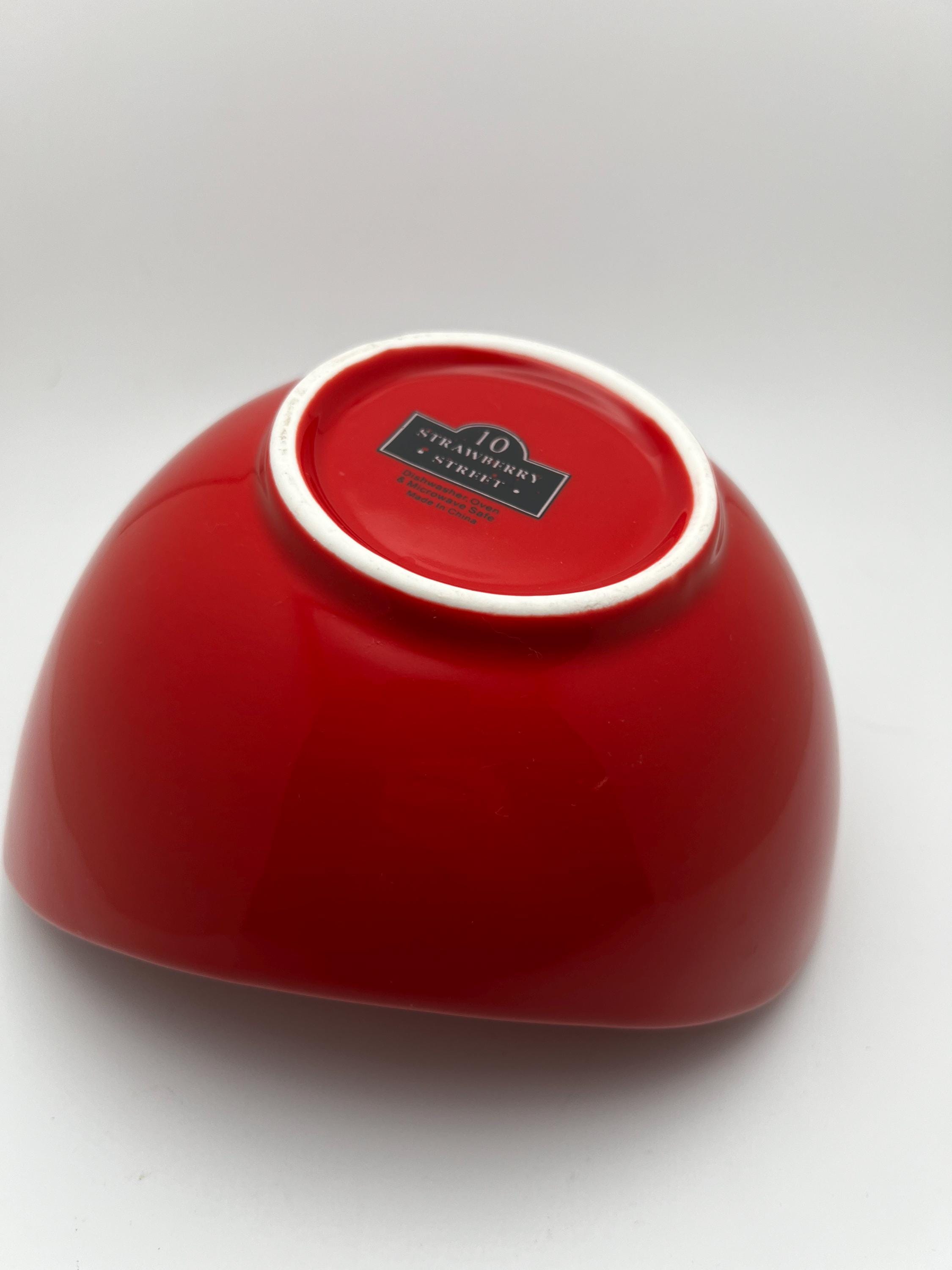 Red Ceramic & Glass Bowls - Etsy
