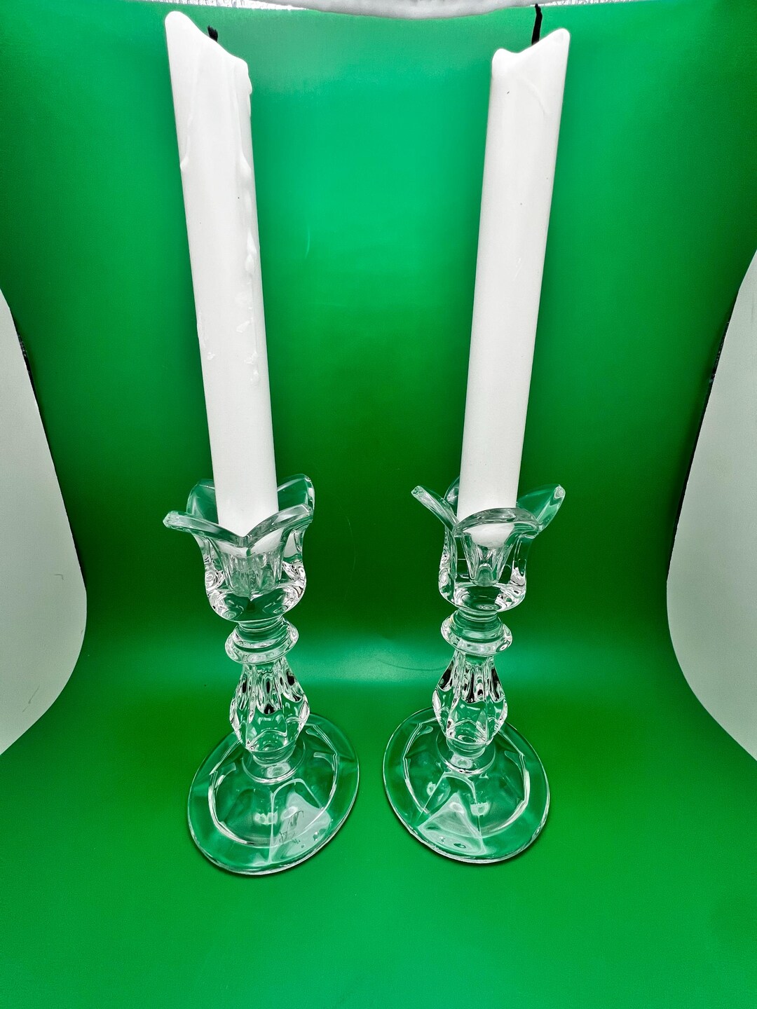 Gorham Crystal Candlestick Holders (2) - Etsy