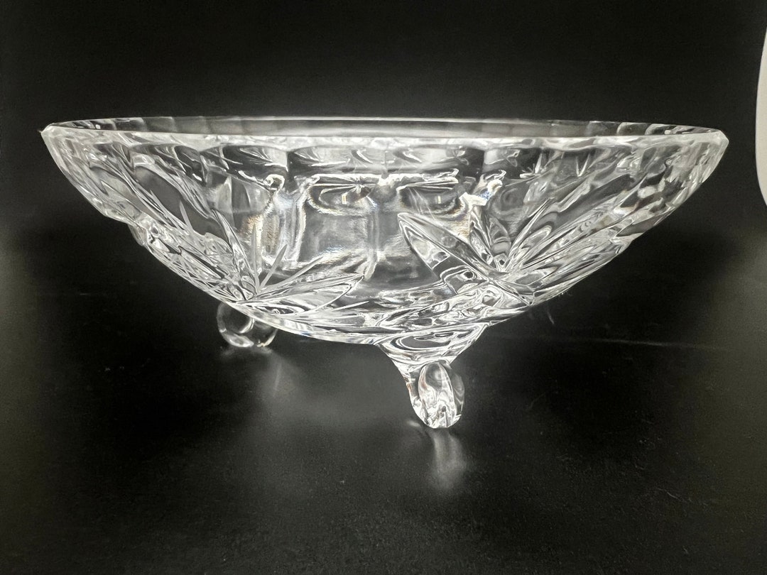 Small Footed Crystal Bowl 5" - Etsy