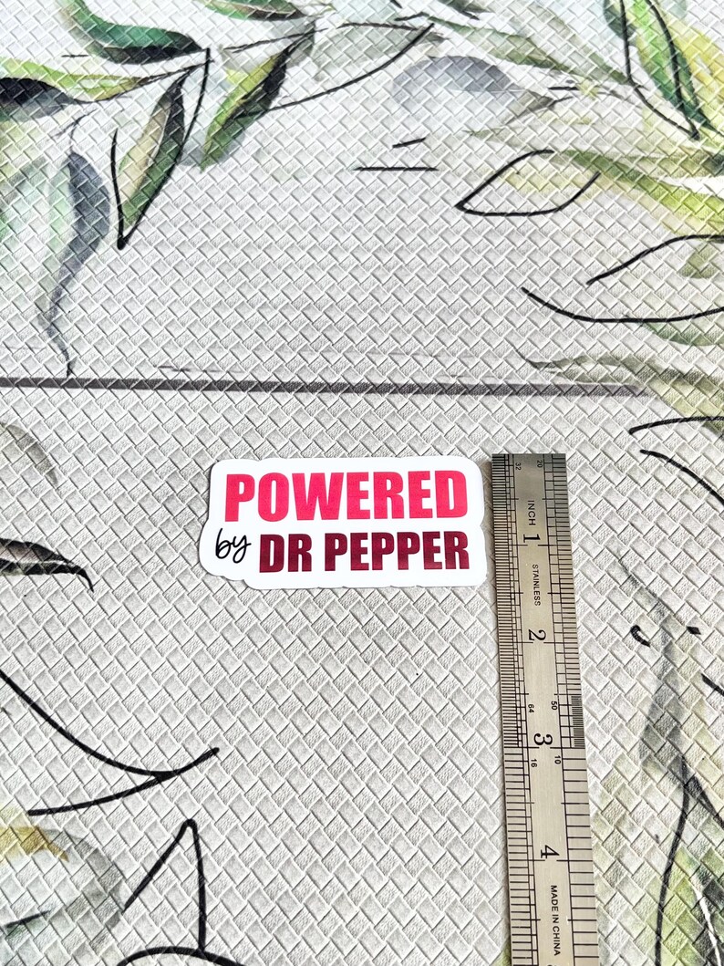 Powered by Dr Pepper Vinyl Decal - Etsy