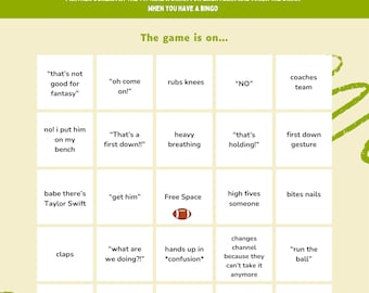Ultimate Football Bingo: Your Game Day Companion for Fun and Excitement ...