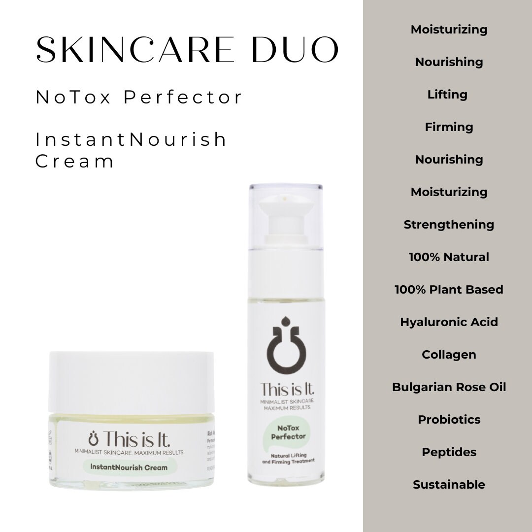 Rejuvenating CREAM & SERUM Lifting Firming Stronger Barrier Plant-based ...