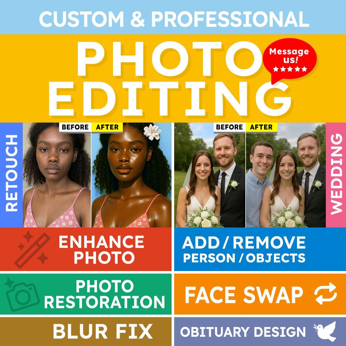 Custom Photo Editing Service: Photoshop, Hand Retouched, Remove People ...