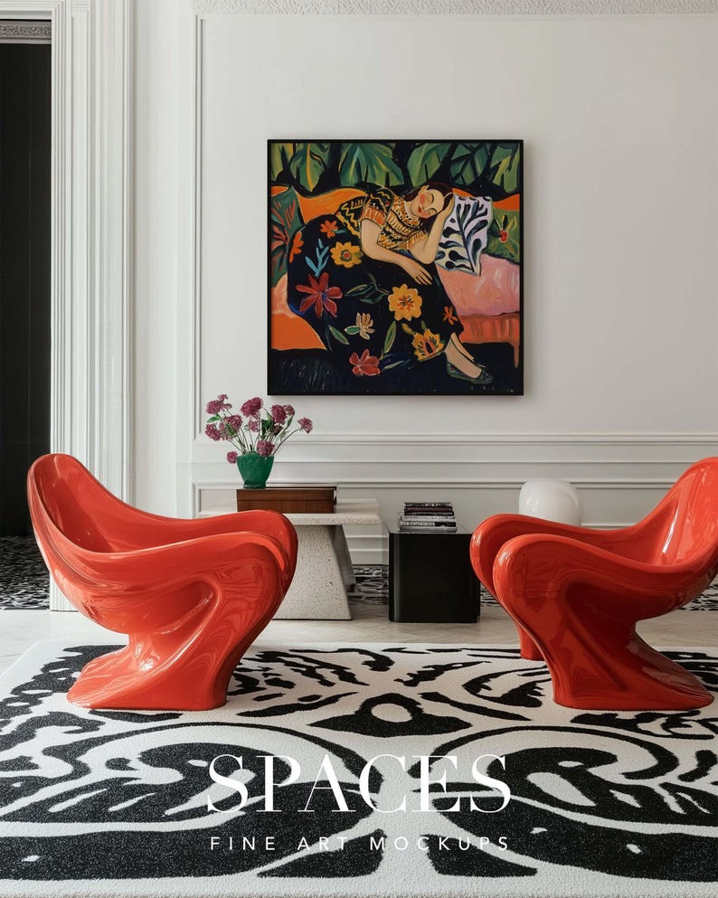 Pop Art Wall Mockup, PSD Template, Customizable Frame, Photoshop ...