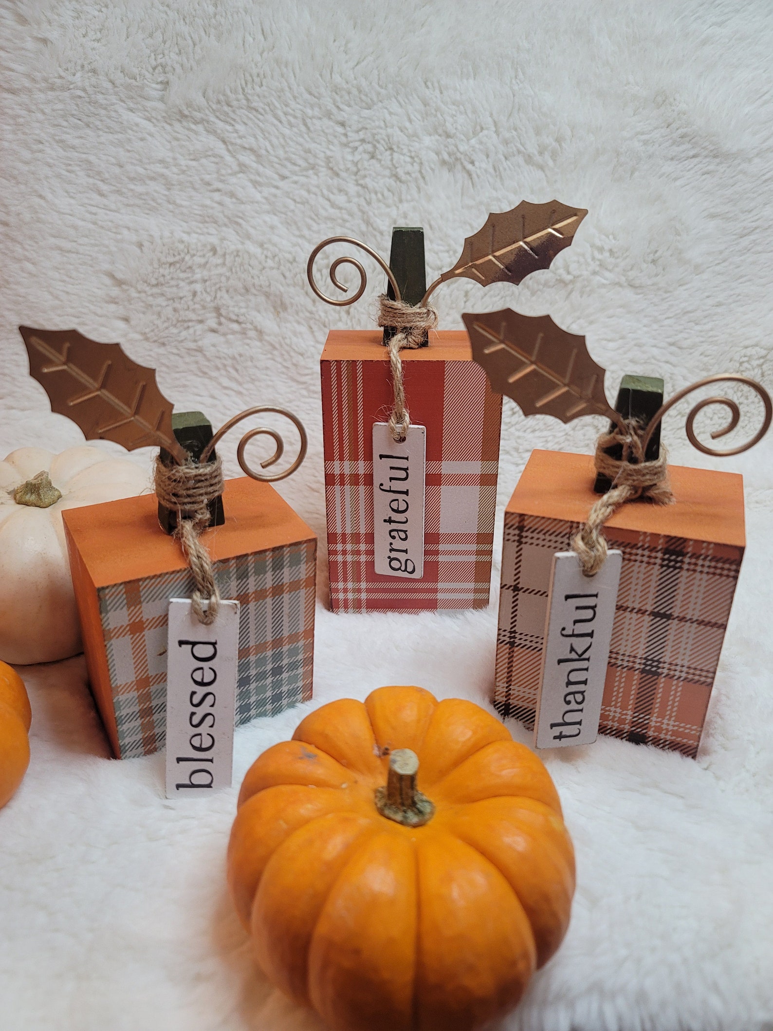 Wood Square Pumpkins - Etsy