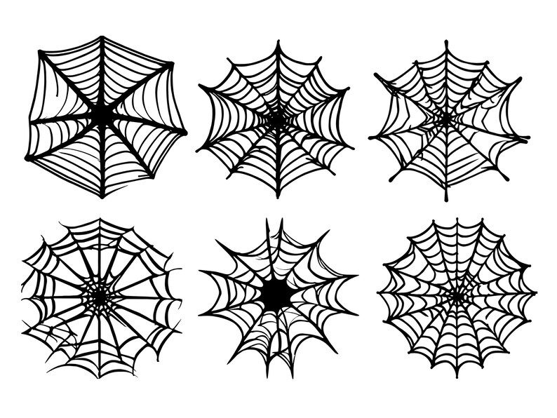 100 Spiderweb Procreate Stamps| Web Brush Illustrations| Digital ...