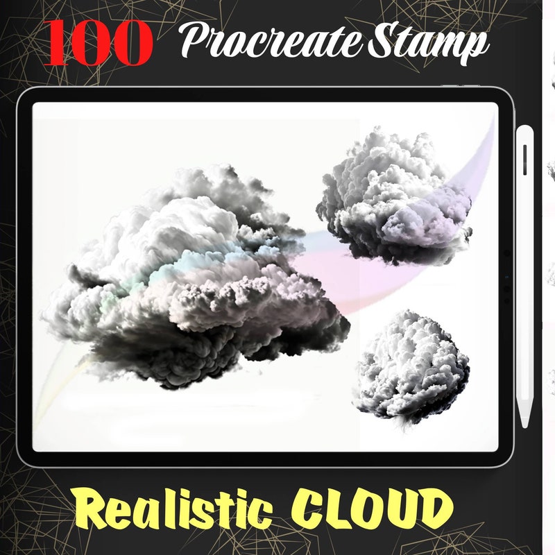 Cloud Wall Stencil - Etsy