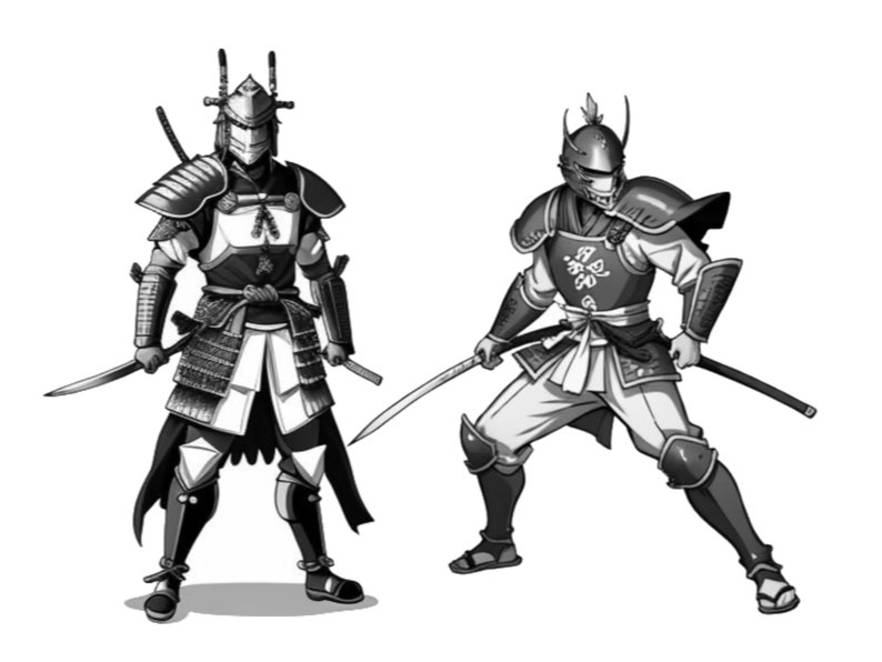 100 Anime Samurai Procreate Stamps| Japanese Brush Set| Digital ...