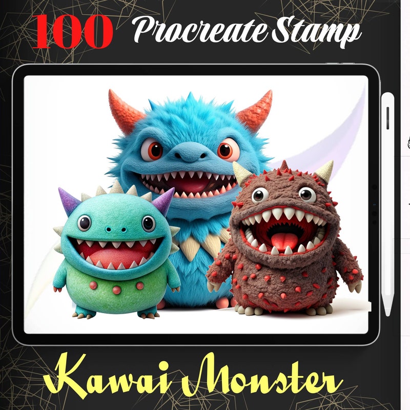 Monster Stamps - Etsy